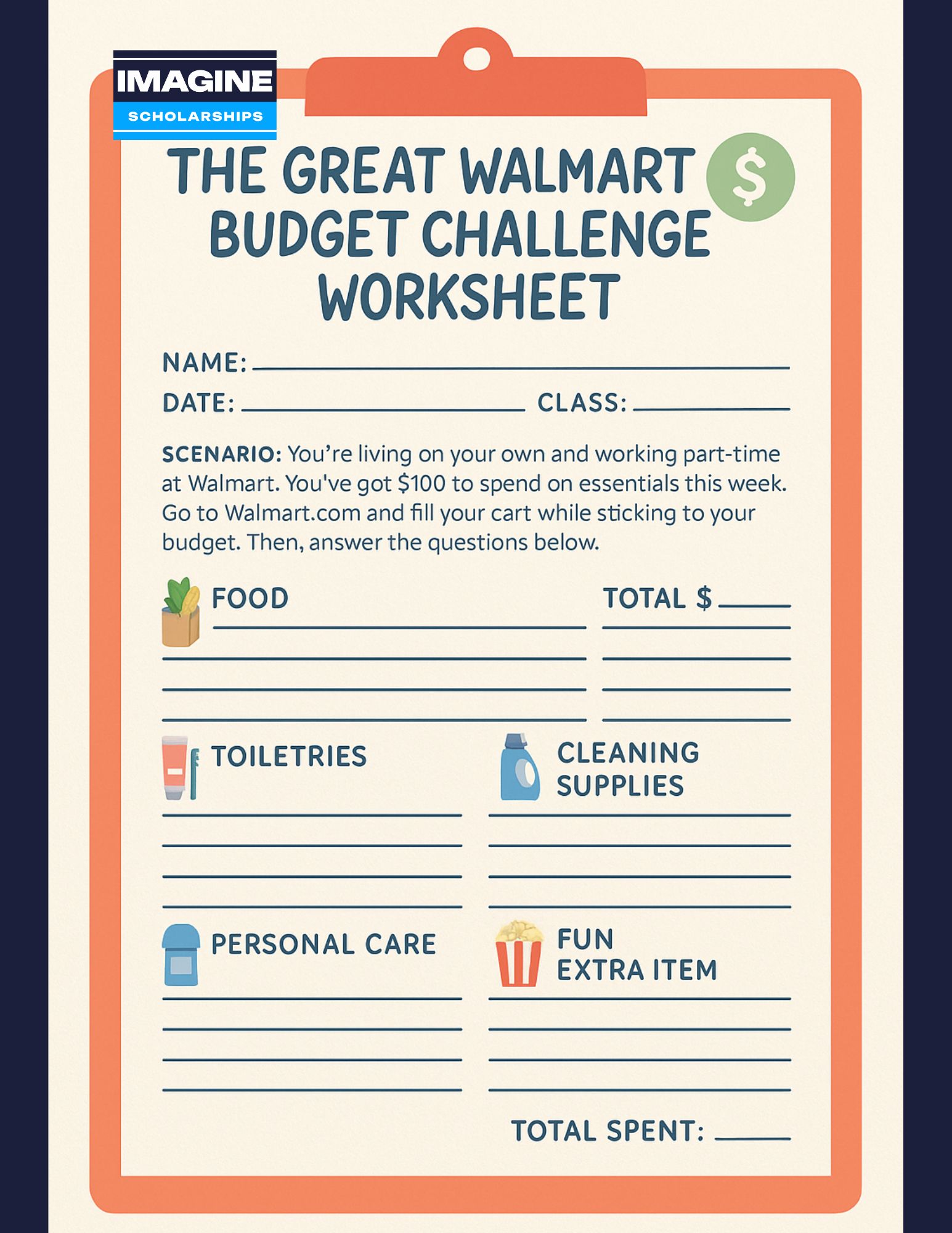 The Walmart Challenge – | Imagine Scholarships